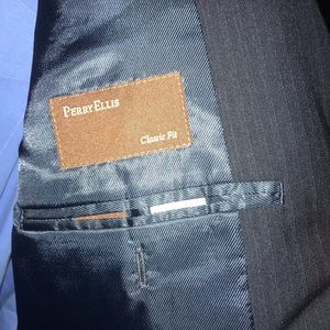 Perry Ellis | Suits & Blazers | Navy Pinstripe Perry Ellis Sports ...